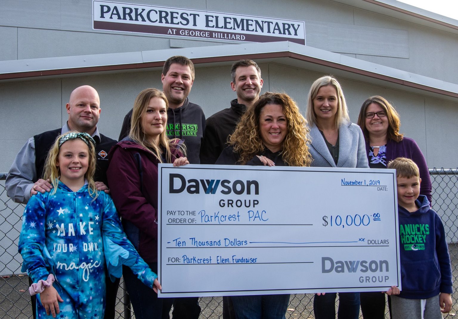 Dawson Group raises $10,000 for the Parkcrest Elementary PAC! // Dawson Group