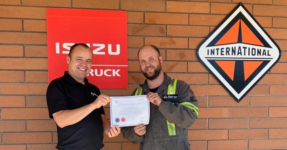 Dave Rowe recognized with red seal certificate // Dawson Group