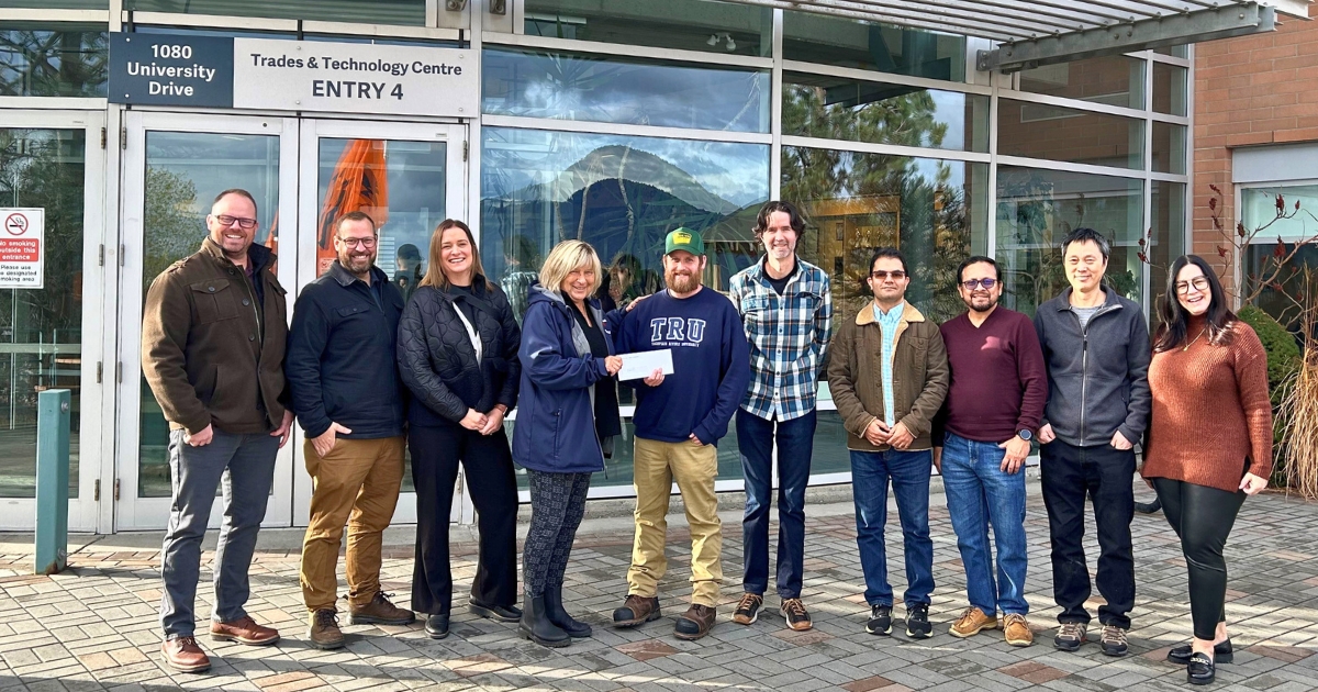 TRU student selected for the Luc Thibault Memorial Award // Dawson Group